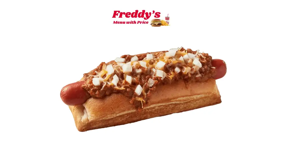 Freddy's Chili Cheese Dog- Hot Dog Heaven - Freddy's Menu Price